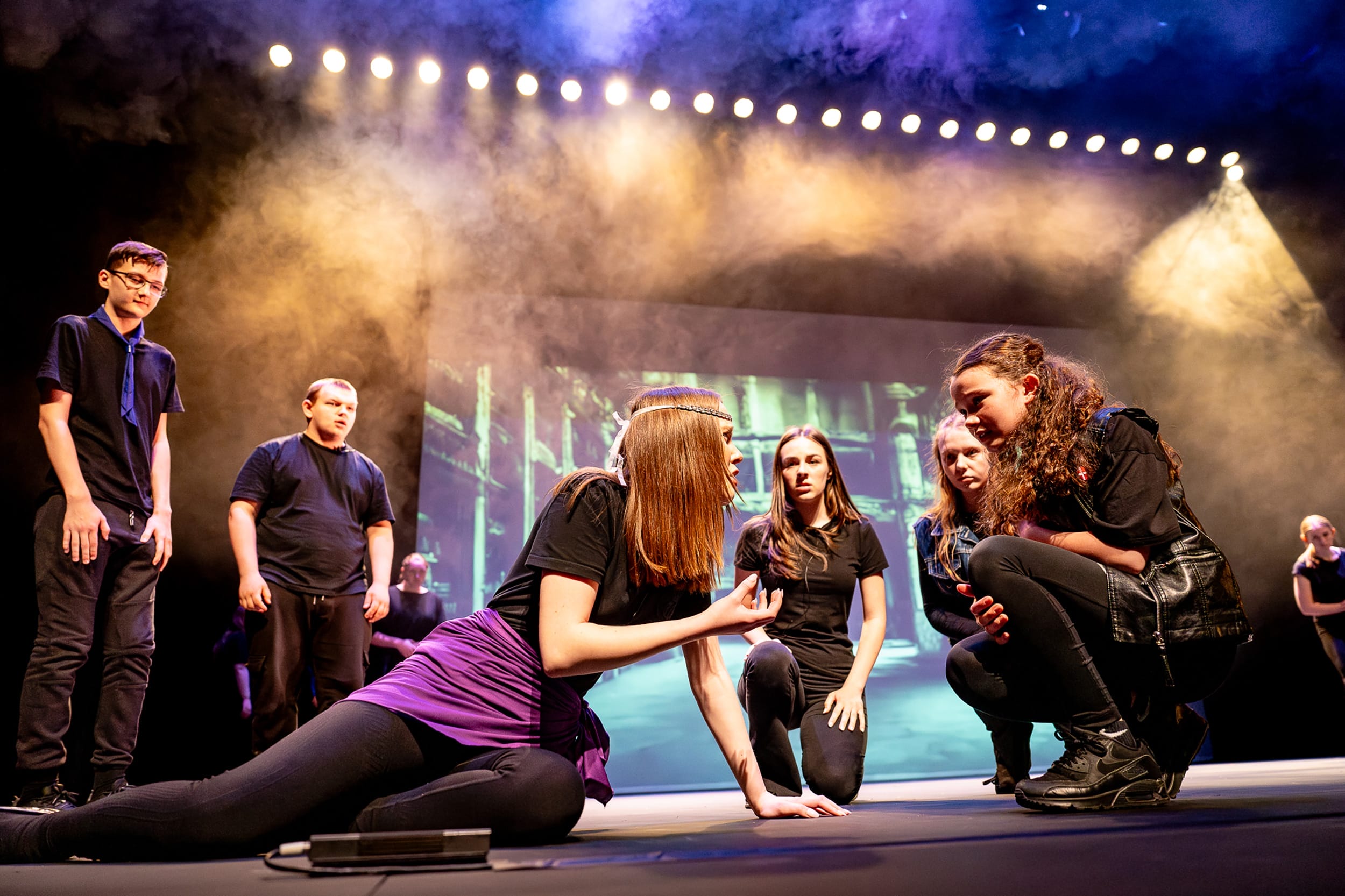 Kent schools perform Hamlet on The Marlowe Theatre’s main stage